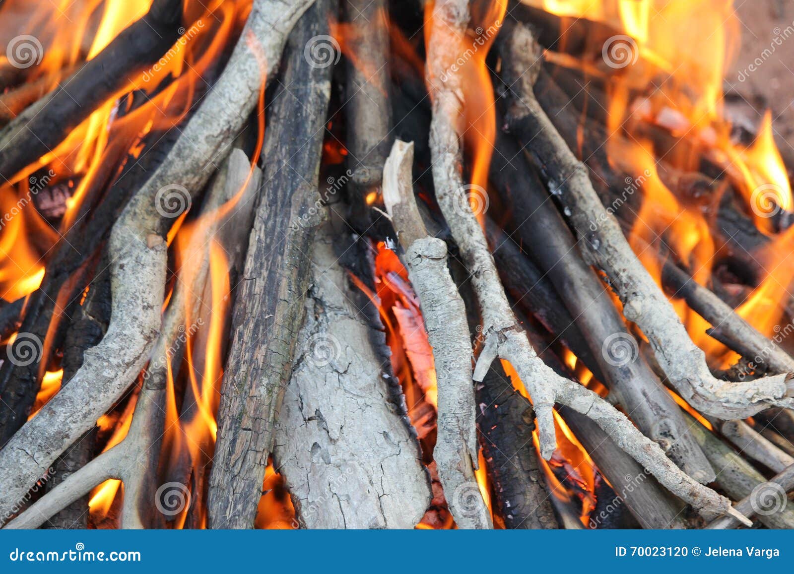 Burning branches stock photo. Image of natural, dangerous - 70023120