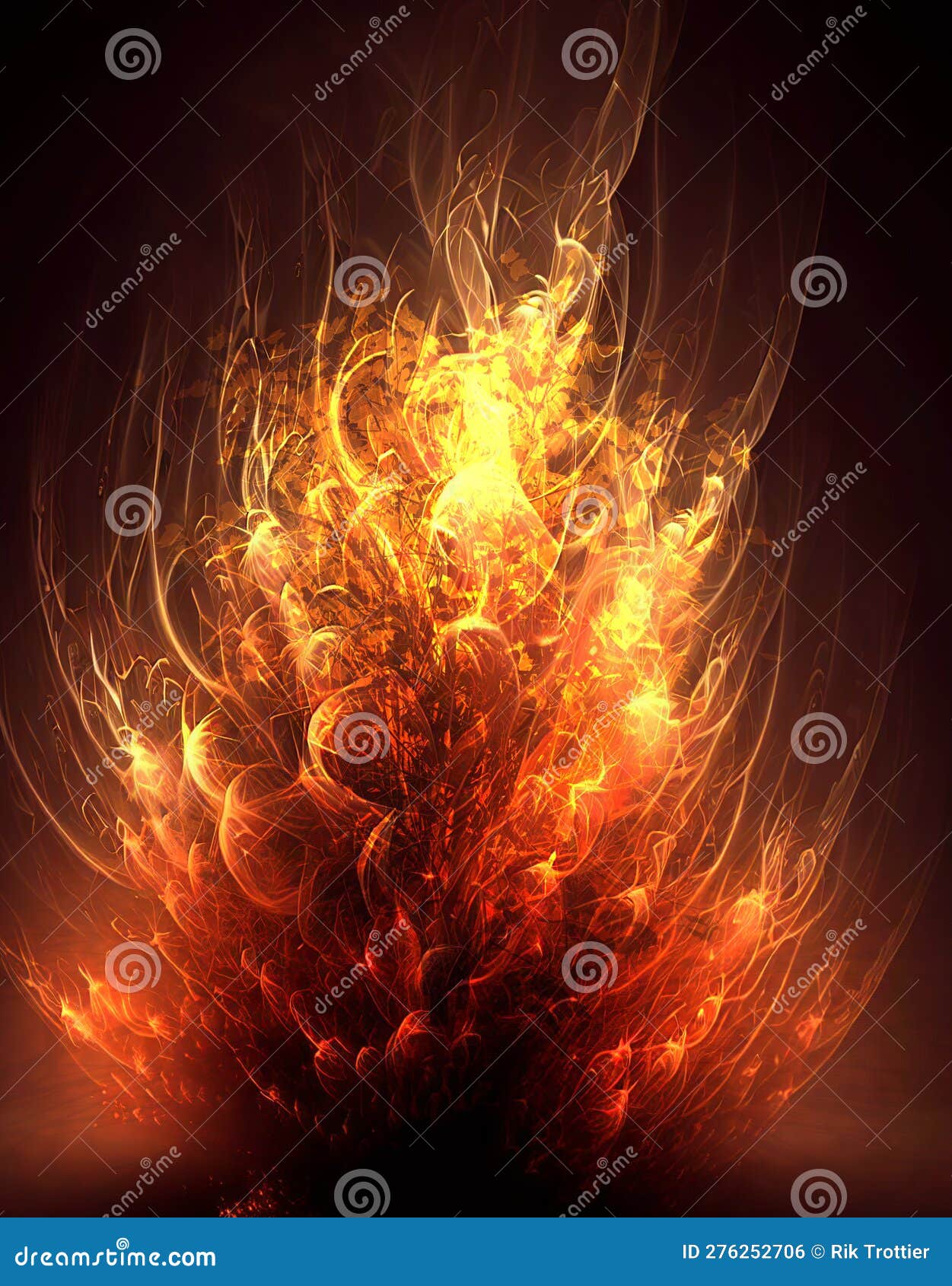 Burning Bush stock illustration. Illustration of brambles - 276252706