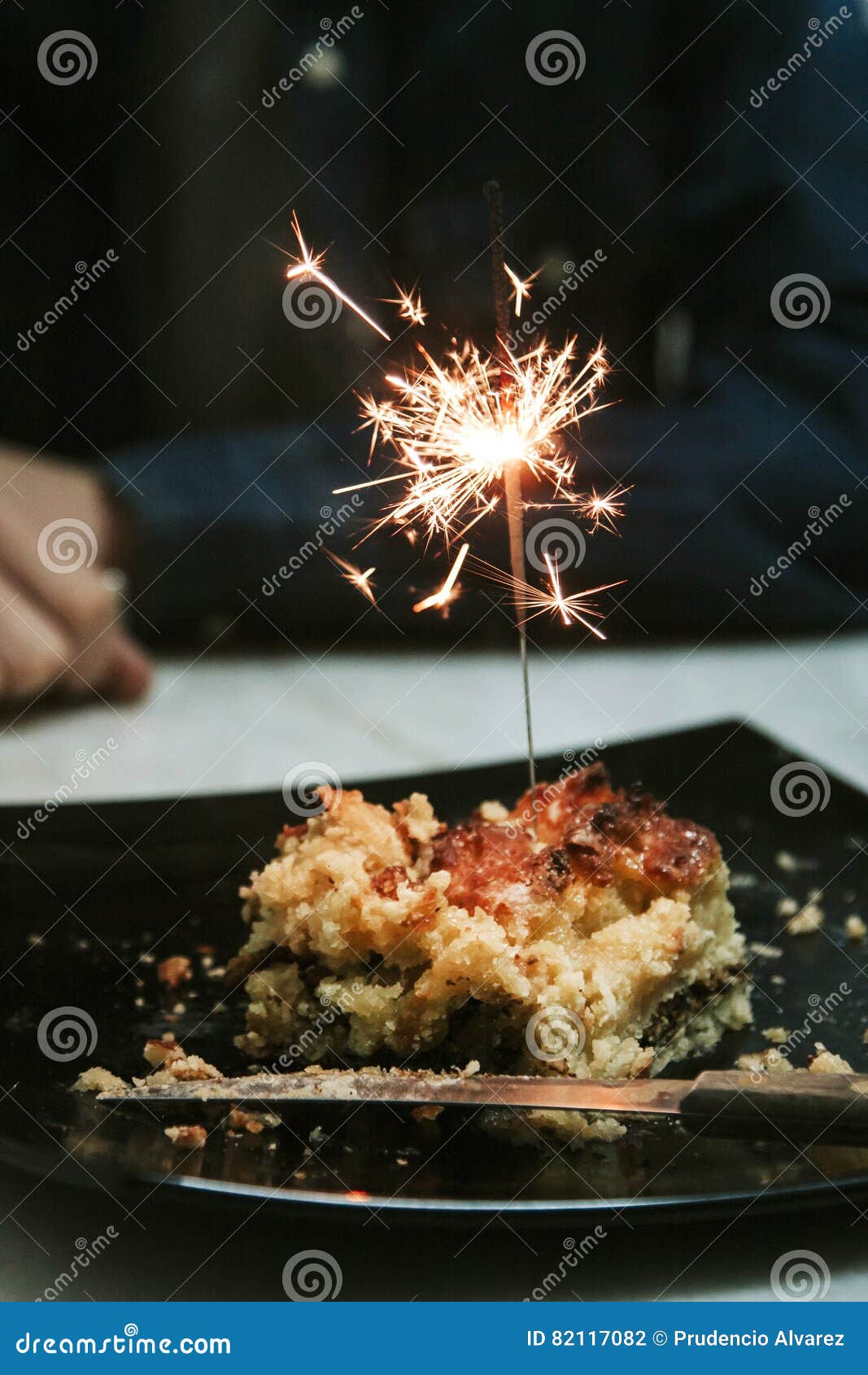 Burning in the cake stock photo. Image of lifestyle, cupcake - 82117082