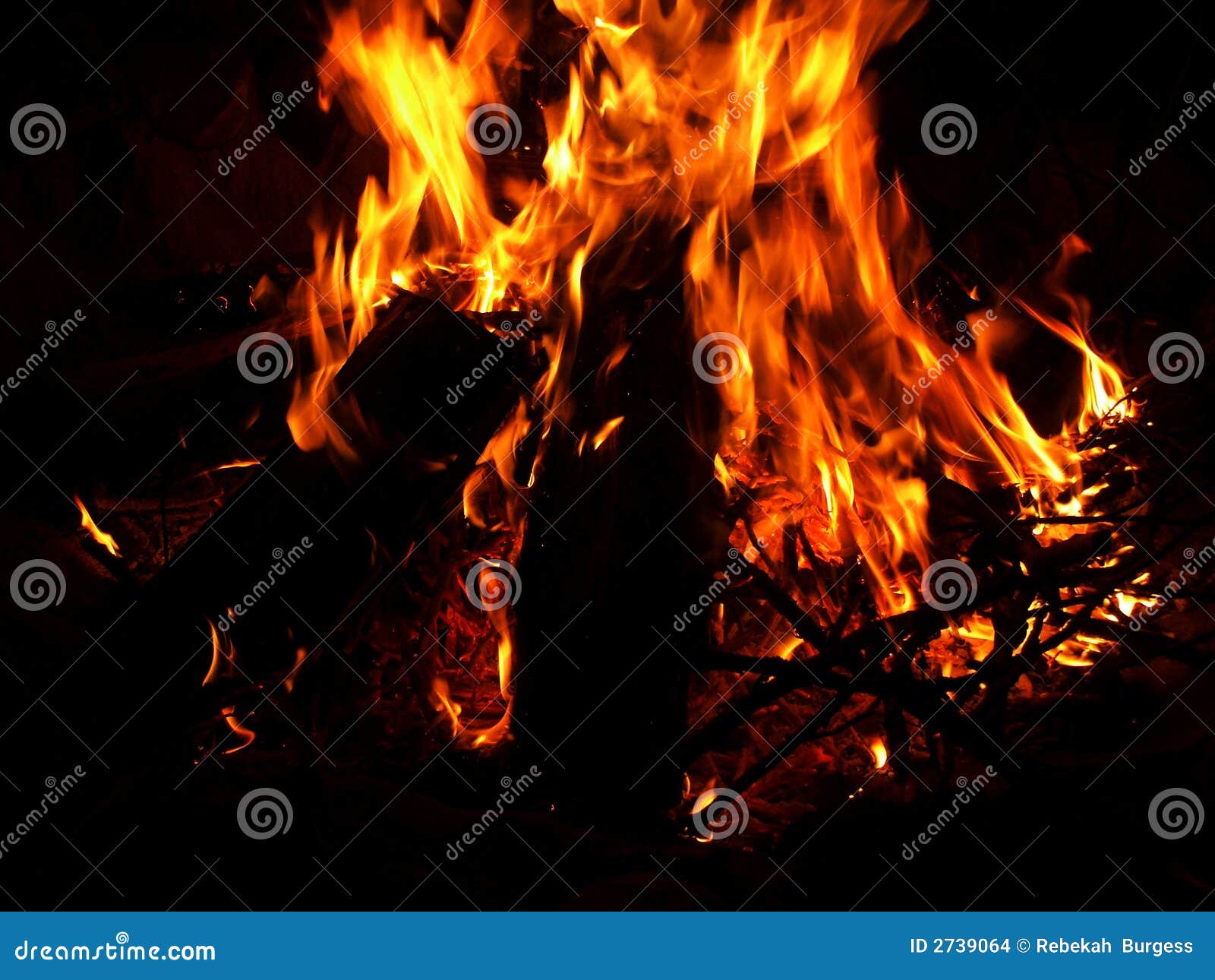 Burning Camp Fire stock photo. Image of pile, raging, ablaze - 2739064