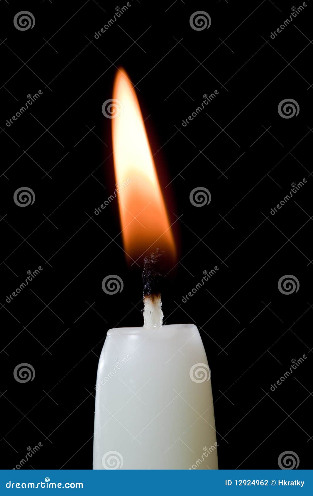 Burning candle stock photo. Image of abstract, glowing - 12924962