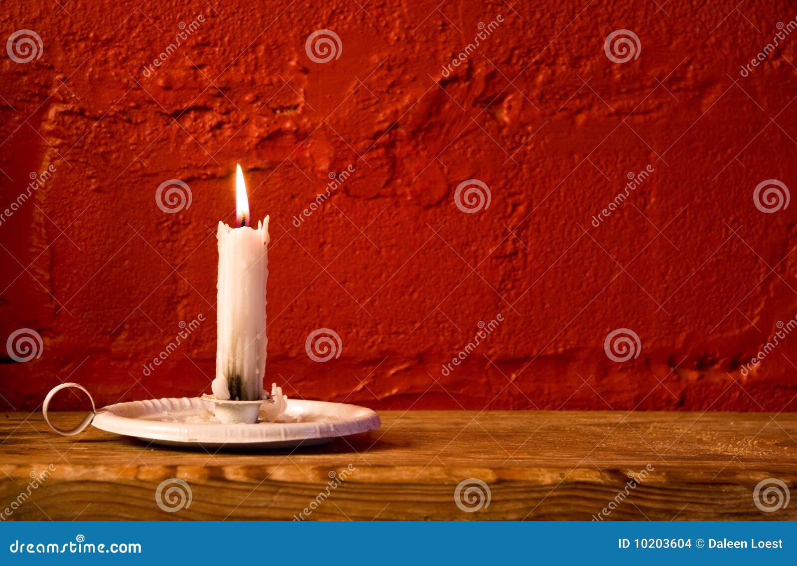 Burning candle red wall stock photo. Image of flame, burn - 10203604