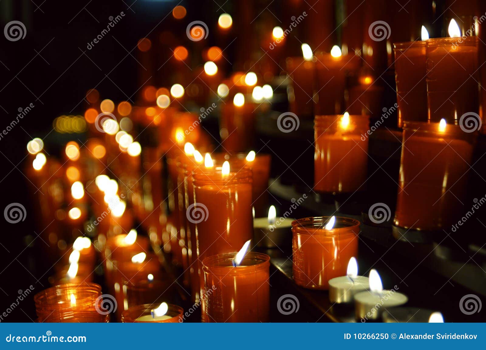 Burning candles stock photo. Image of paying, faith, catholic - 10266250