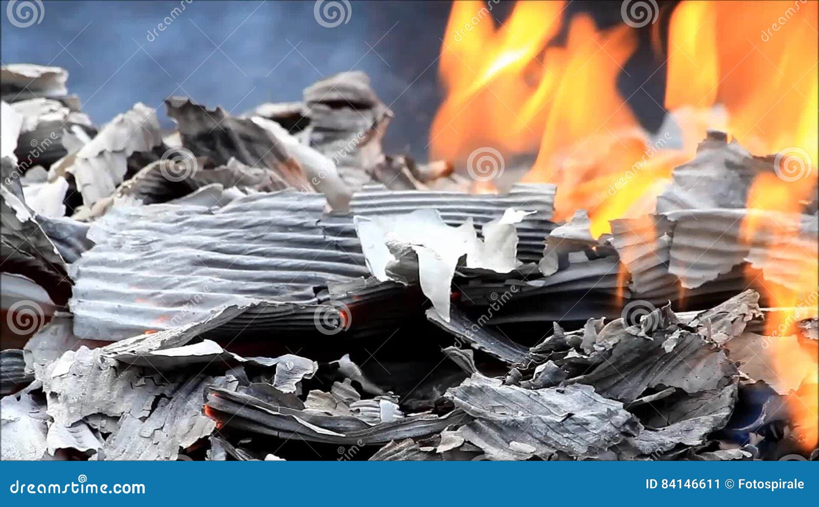 Burning cardboard stock video. Video of burn, industry - 84146611