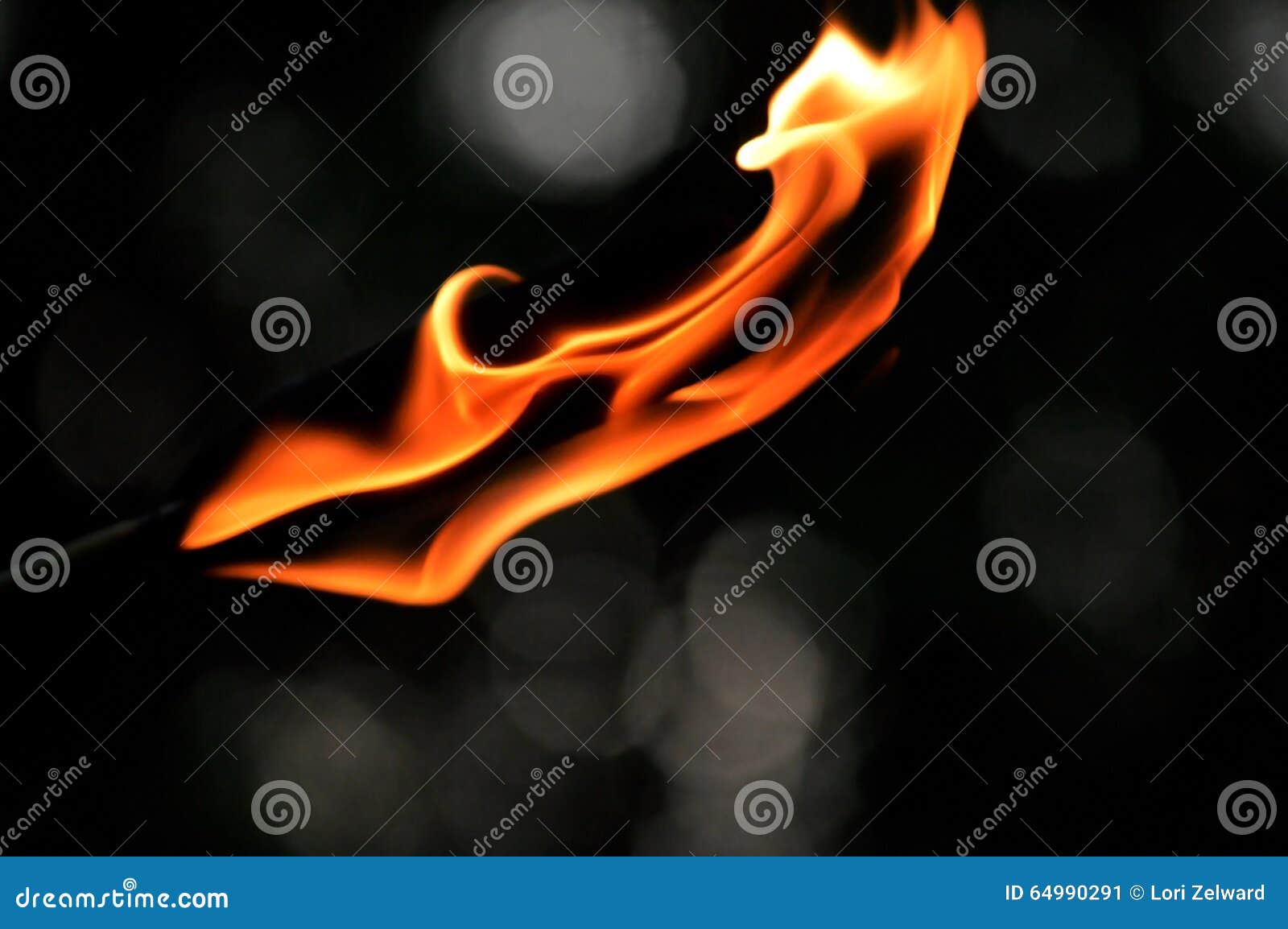 Burning Cattail stock image. Image of engulfed, fiery - 64990291