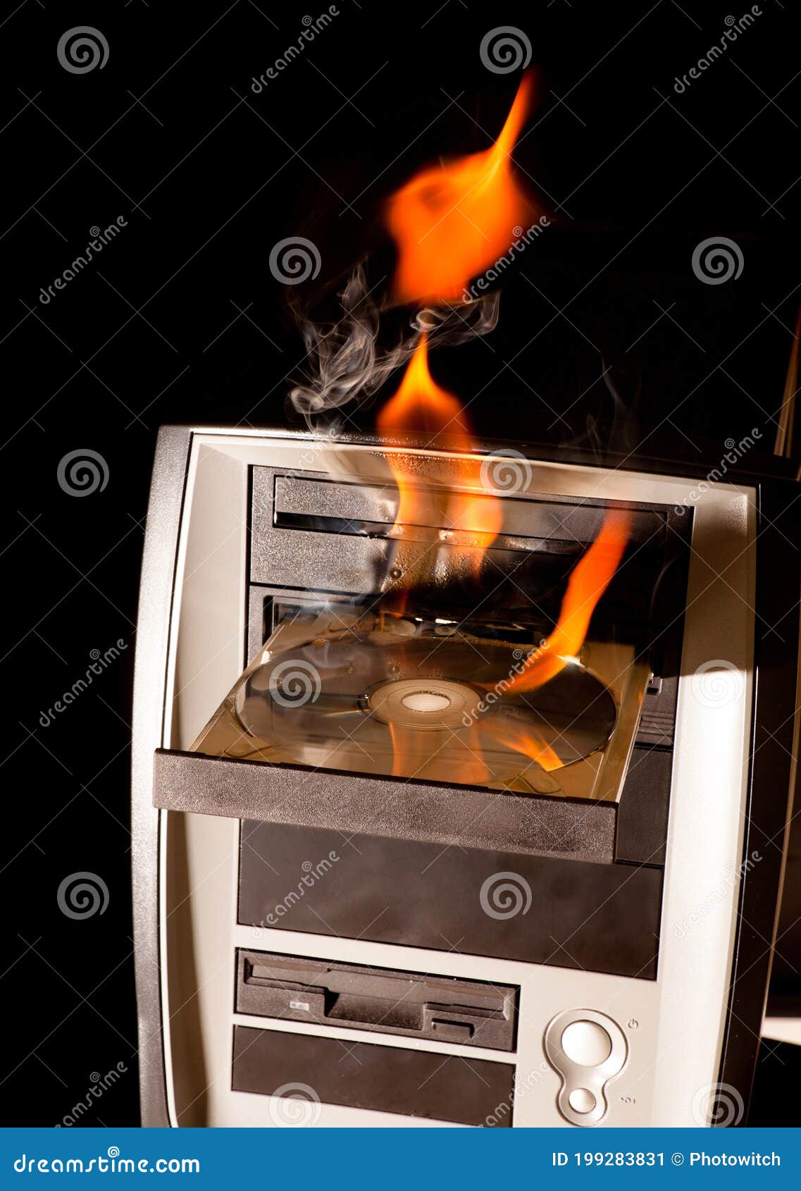 Burning cd drive stock image. Image of harddrive, information - 199283831