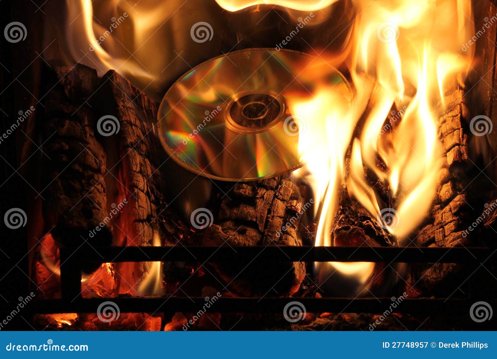 Burning CD/DVD stock image. Image of heat, flame, media - 27748957
