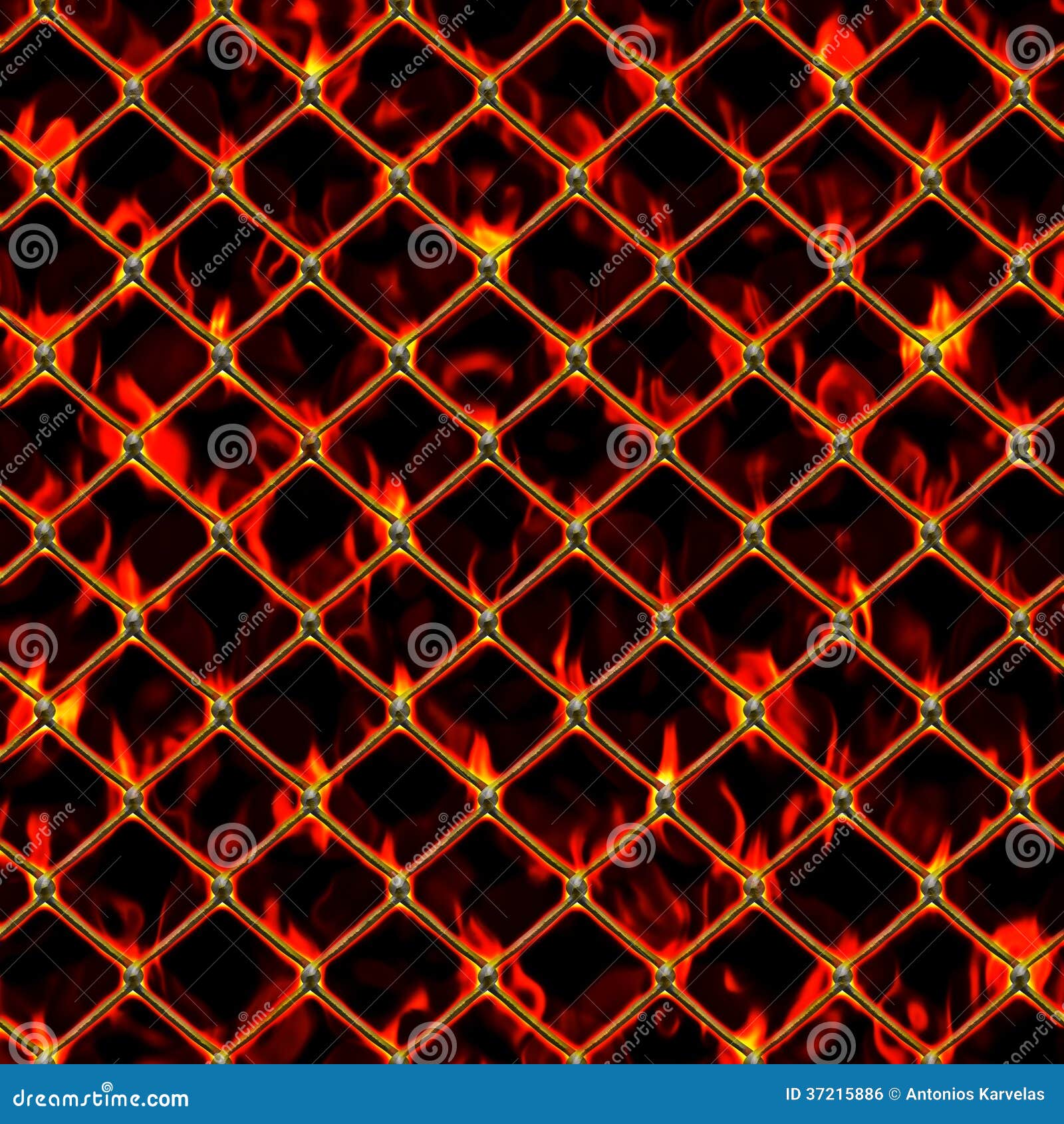 Burning Chain Link stock illustration. Illustration of closeup - 37215886