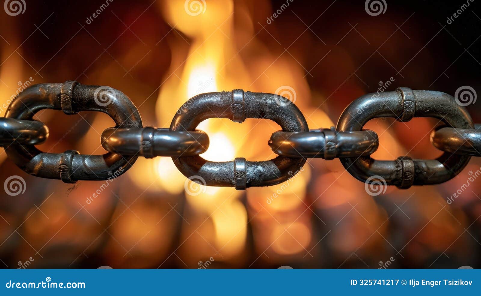 Burning Chains Symbolize Unwavering Strength in Adversity, a Powerful ...