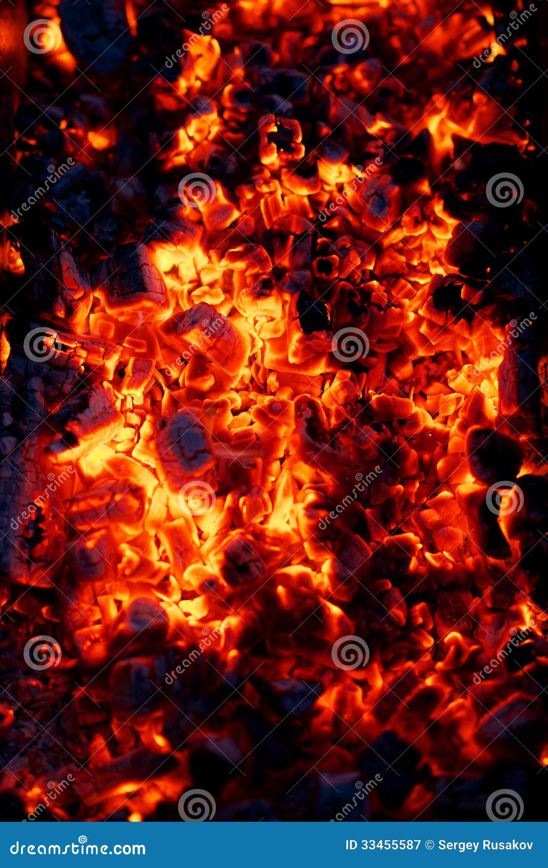 Burning charcoal embers stock image. Image of combustive - 33455587