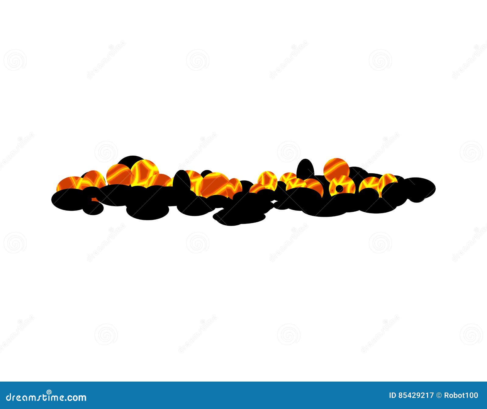 Coal In Ember (Seamless Texture) Stock Illustration | CartoonDealer.com ...
