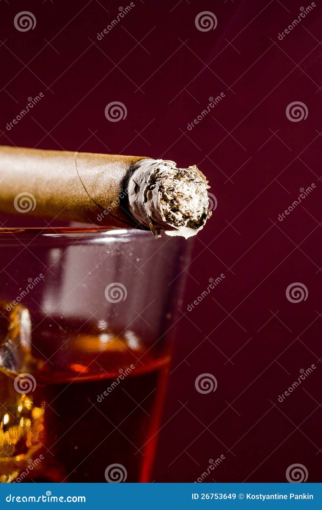 Burning Cigar stock image. Image of burnt, macro, closeup - 26753649