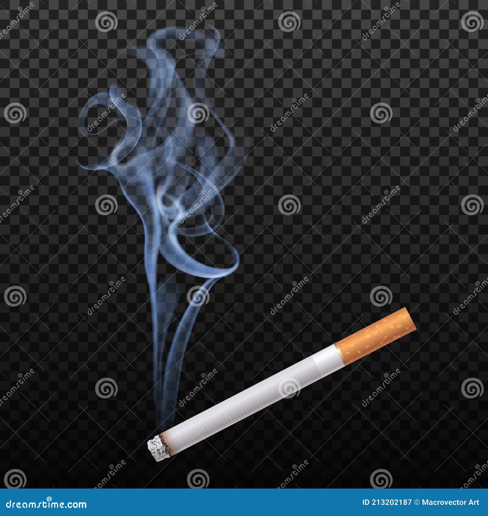 Burning Cigarette Background Stock Vector - Illustration of curve ...