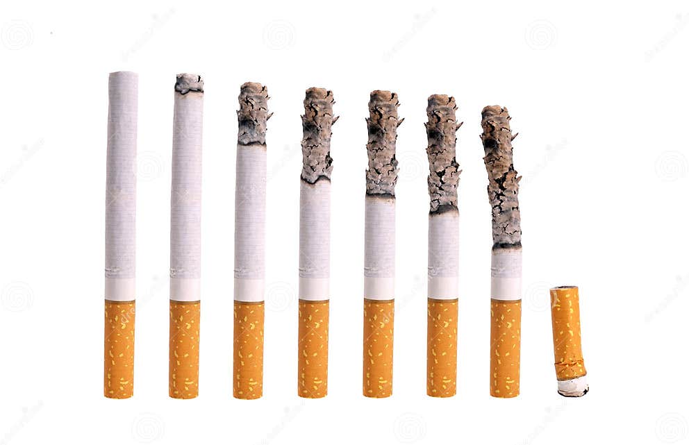 Burning Cigarette Collage, Quit Smoking Concept Stock Photo - Image of ...