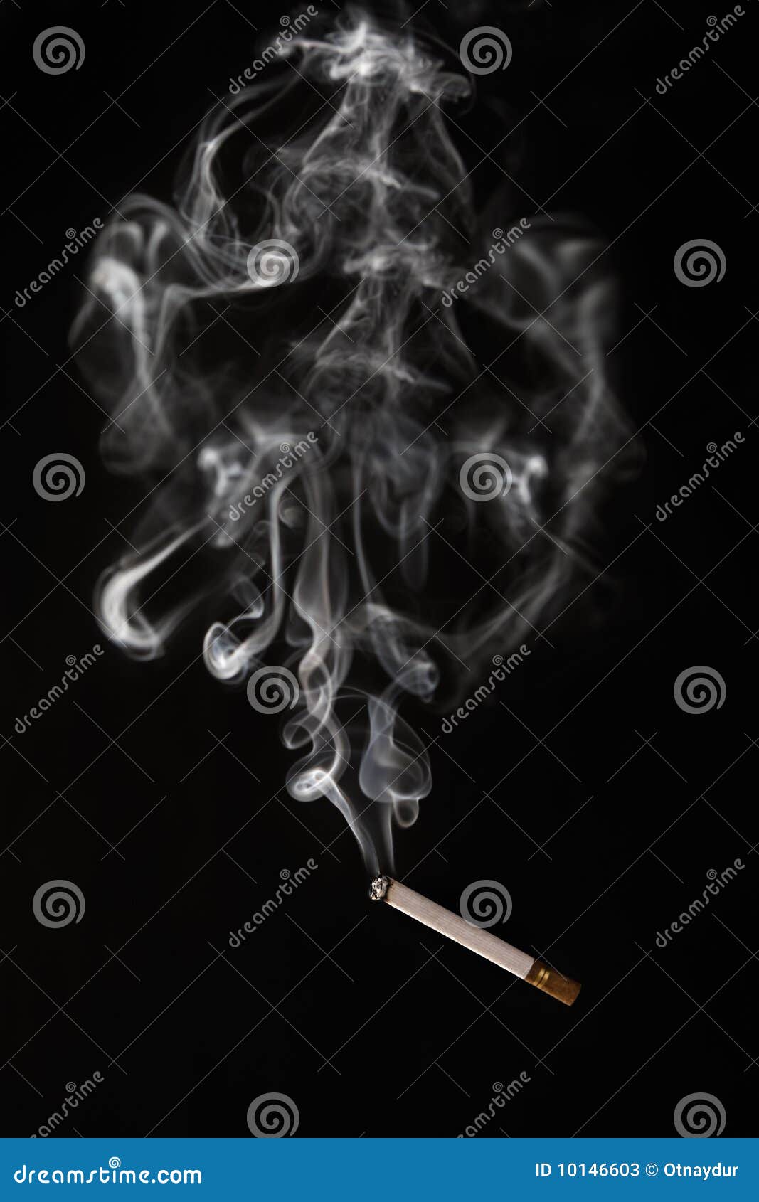 Burning Cigarette Falling Off with Sokw Arraound Stock Image - Image of ...