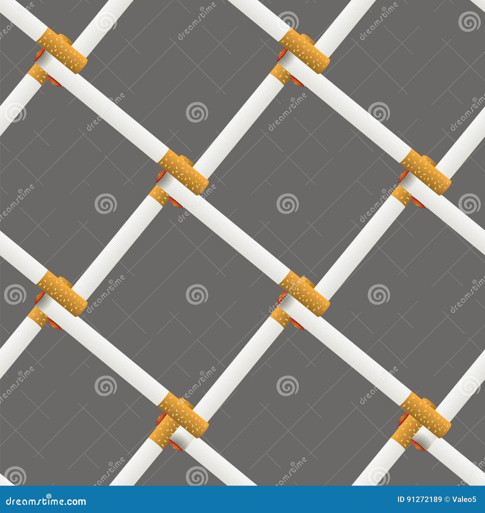Burning Cigarette Seamless Pattern Stock Illustration - Illustration of ...