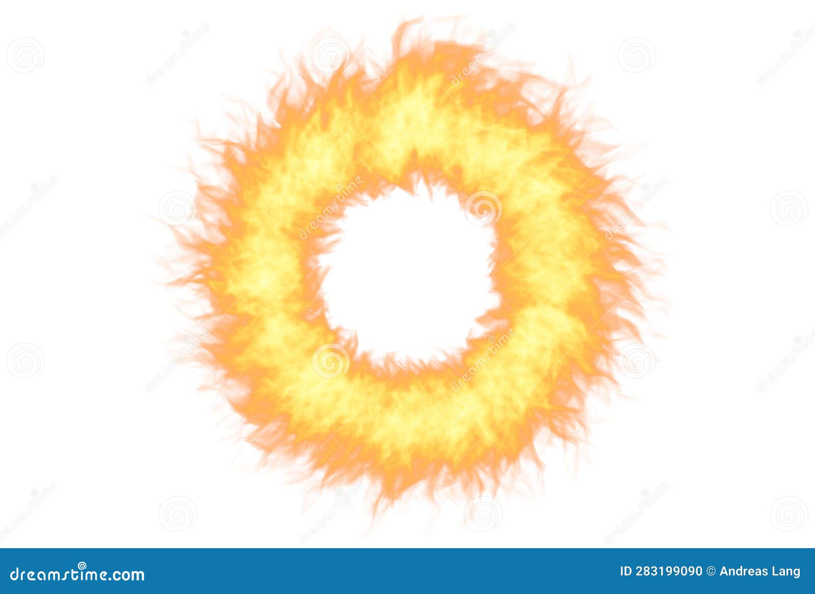 Burning Circle Flame Rectangle Fire Shape Flammable Detonation Art ...