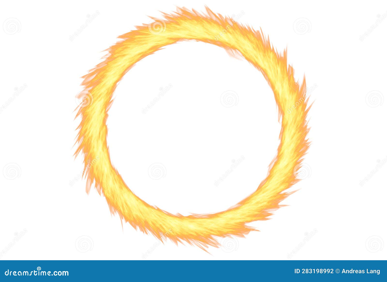 Burning Circle Flame Rectangle Fire Shape Flammable Detonation Art ...