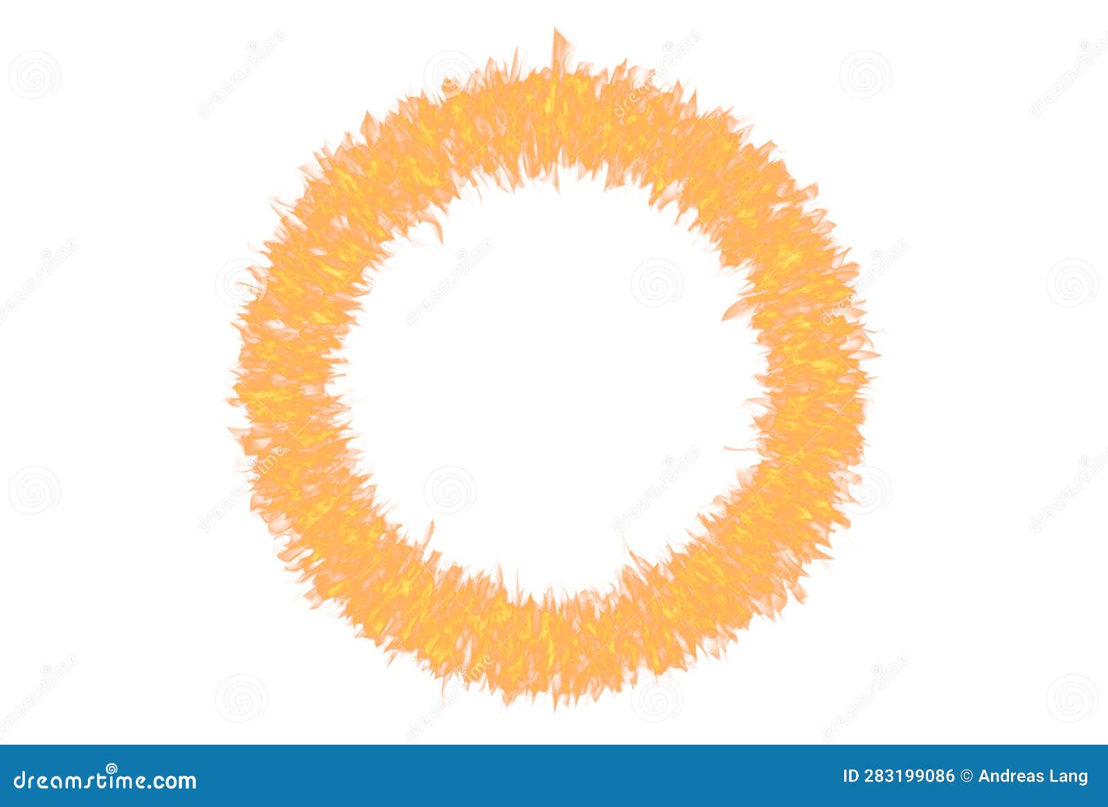 Burning Circle Flame Rectangle Fire Shape Flammable Detonation Art ...