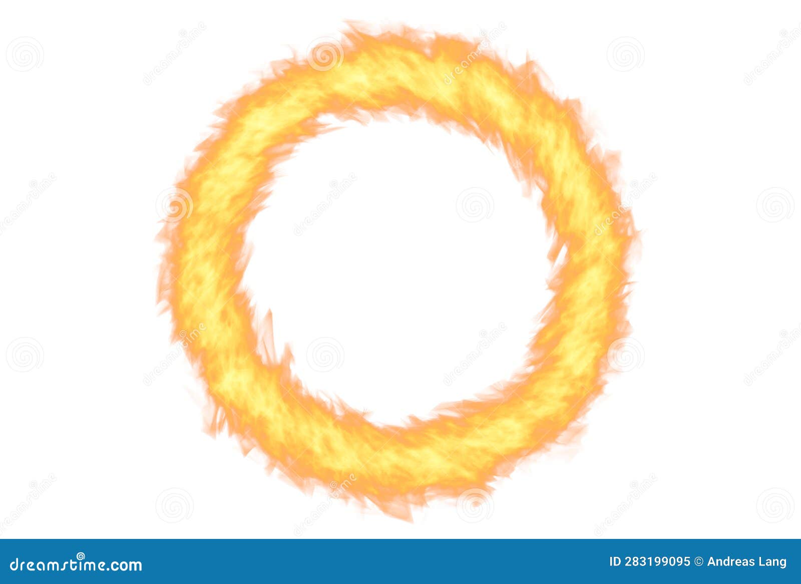 Burning Circle Flame Rectangle Fire Shape Flammable Detonation Art ...