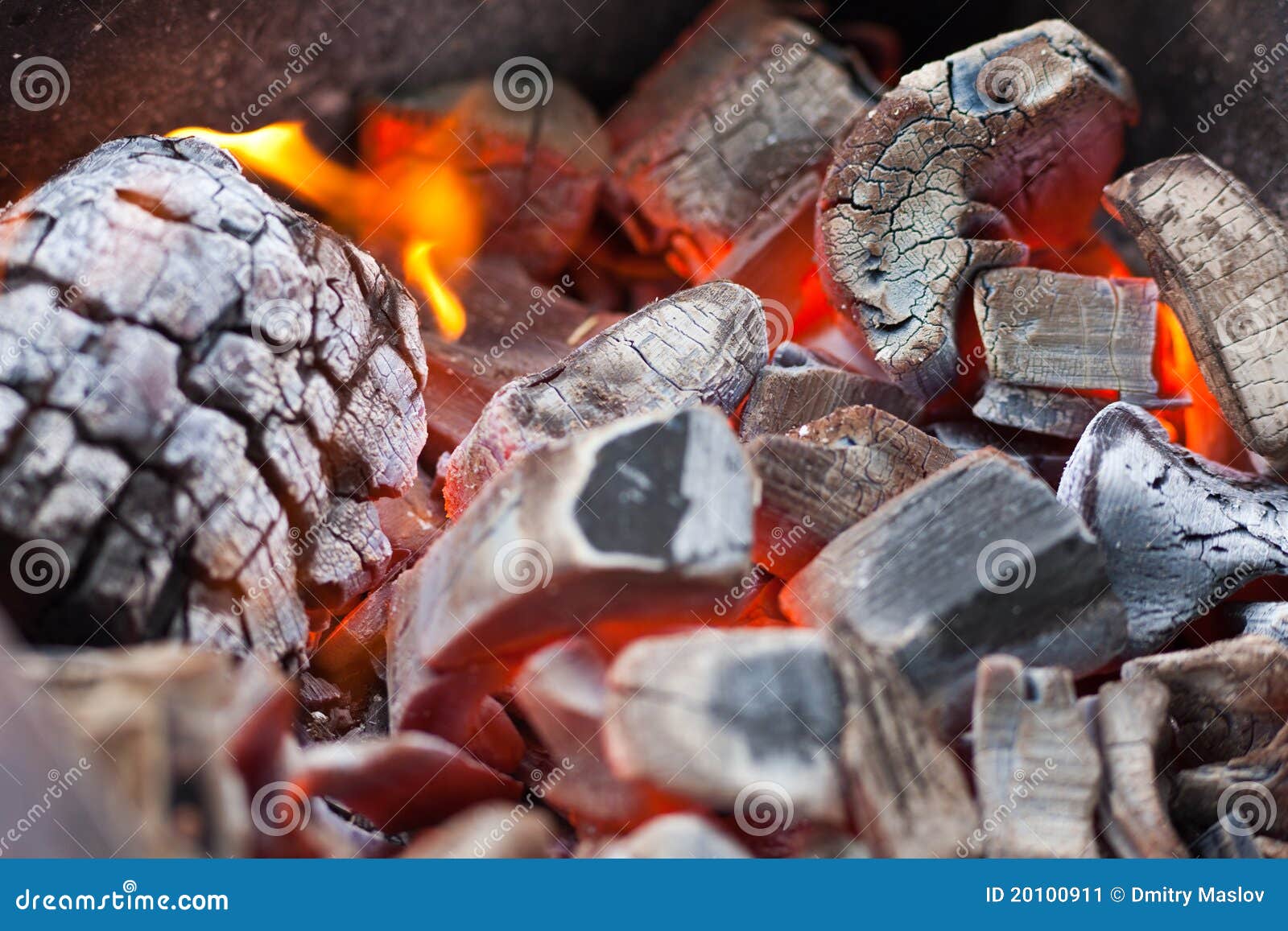Burning coals stock image. Image of natural, vibrant - 20100911