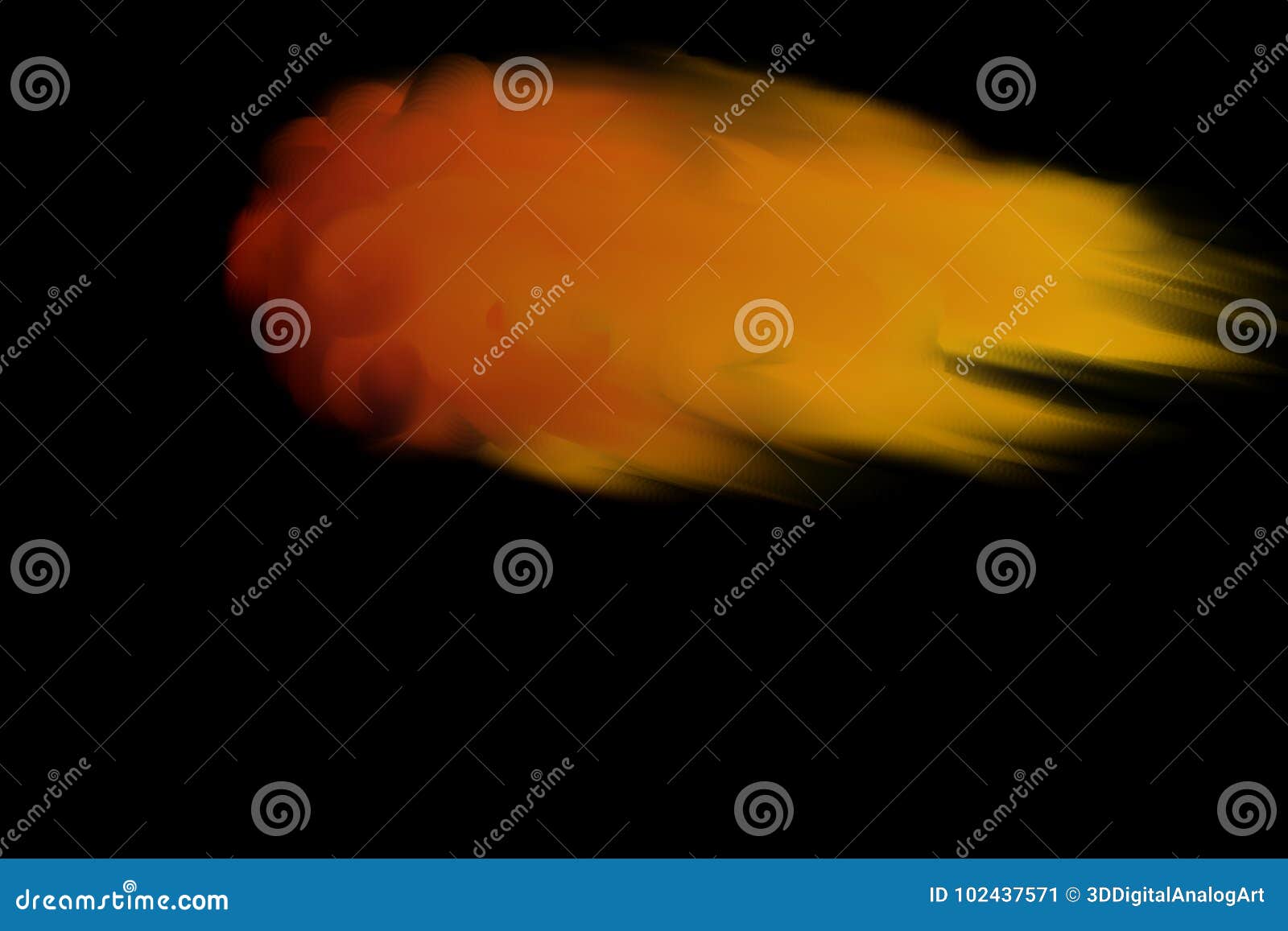 Burning Comet stock image. Illustration of luminosity - 102437571