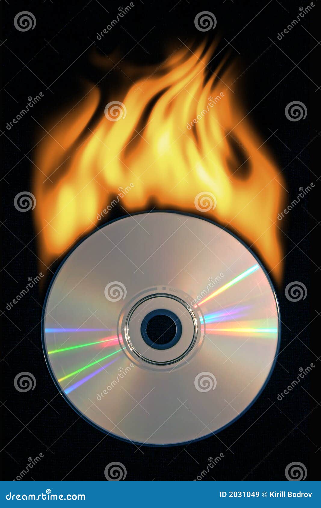 Burning compact disc stock image. Image of orange, black - 2031049