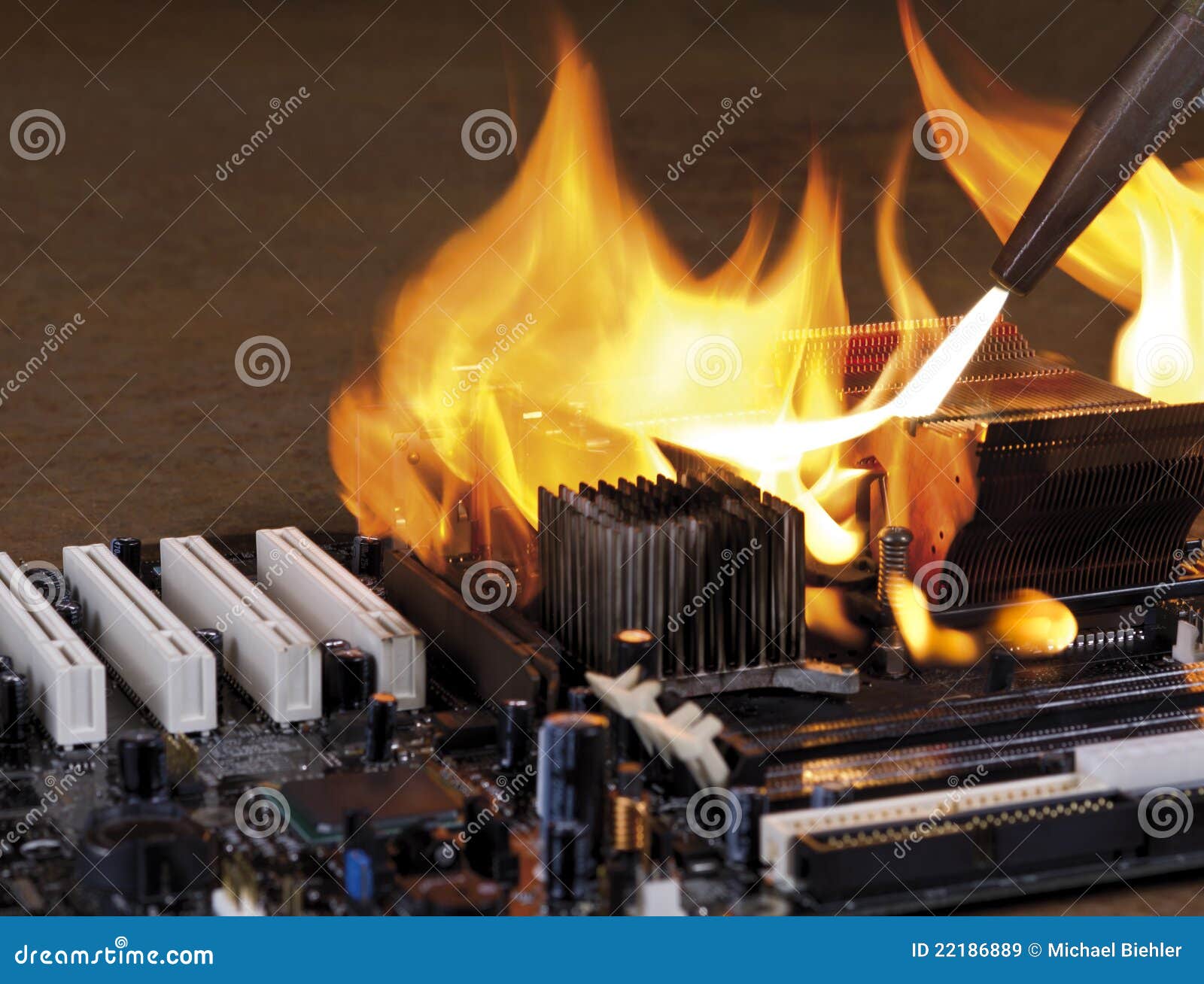 Computer Main Board Background Stock Photography | CartoonDealer.com ...