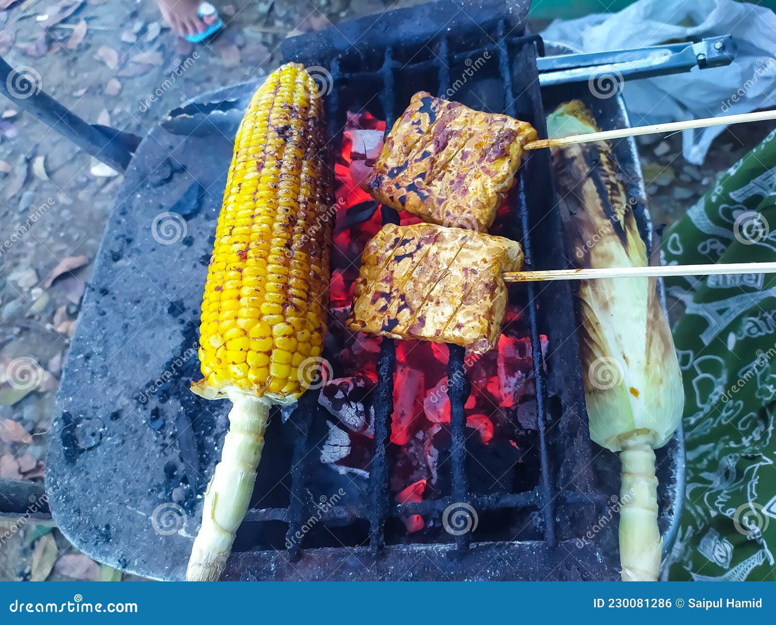 Burning Corn Near the Field Stock Photo - Image of dish, city: 230081286