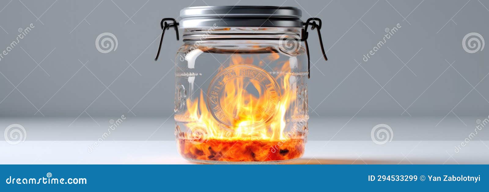 Burning Countertop Pressure Canner on a White Background Stock ...