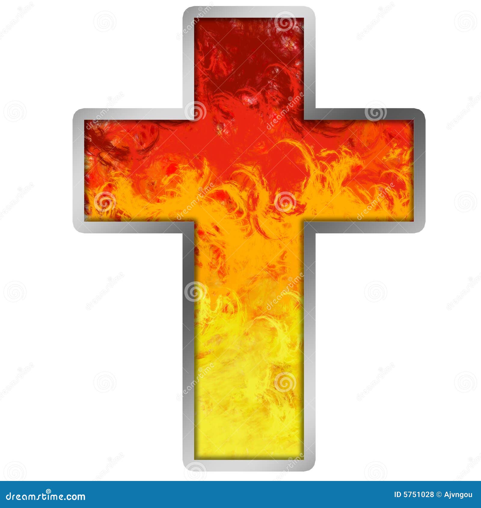 Burning Cross Royalty-Free Stock Image | CartoonDealer.com #5751028