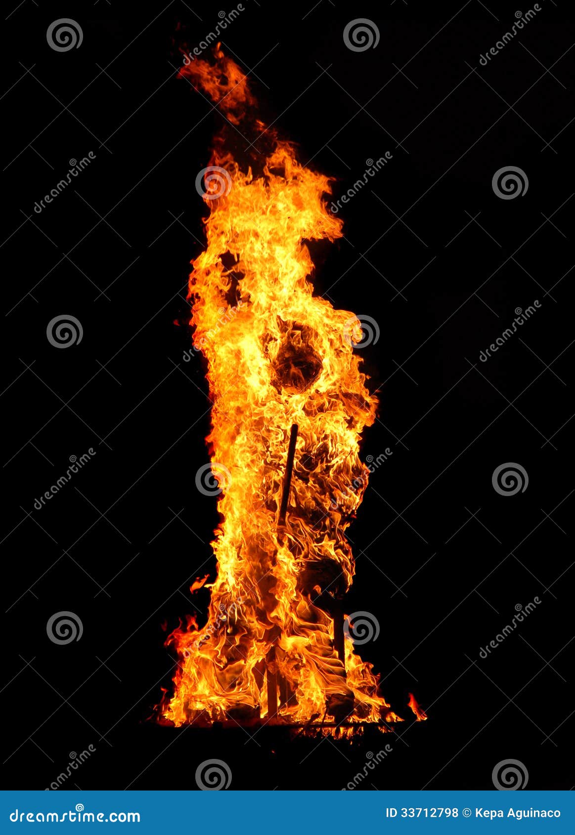 Burning doll stock photo. Image of yellow, burning, fire - 33712798