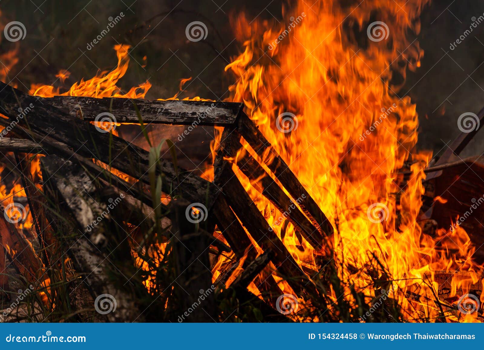 Burning Down Fire. Last Embers and Ashes Stock Photo - Image of ...