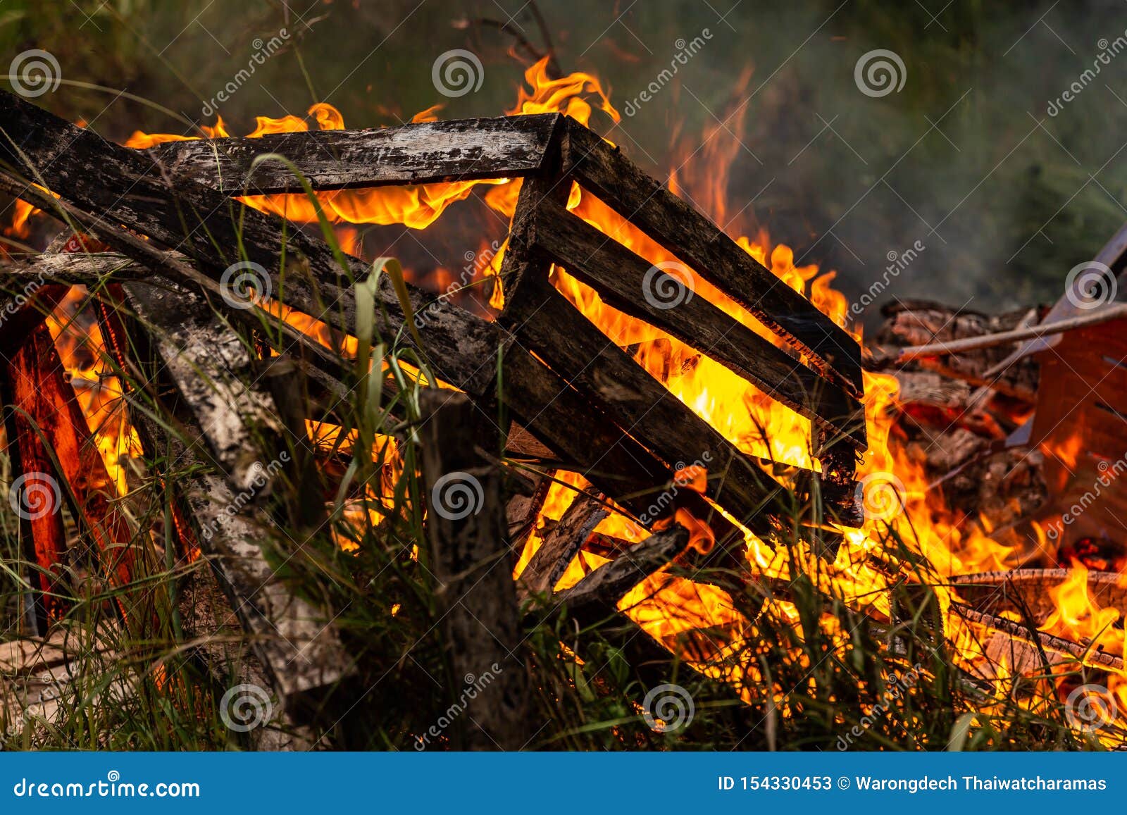 Burning Down Fire. Last Embers and Ashes Stock Image - Image of black ...