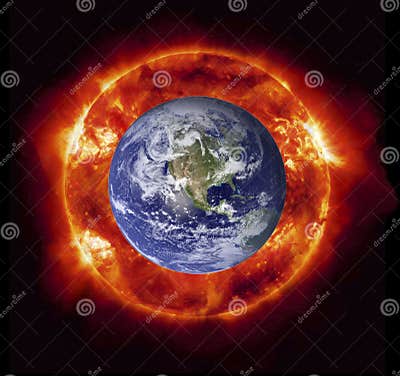 Burning earth stock image. Image of match, planet, bright - 8922755