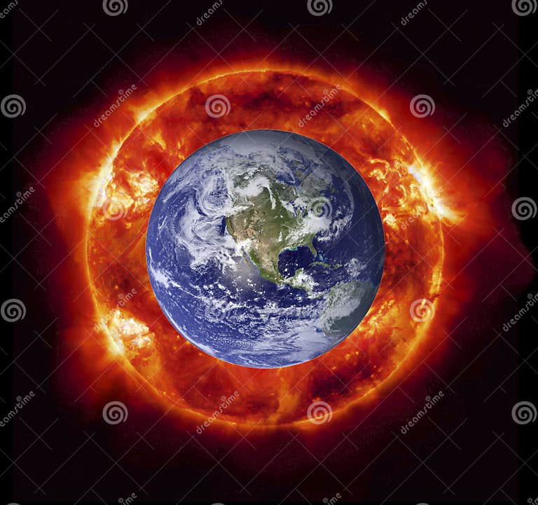 Burning earth stock image. Image of match, planet, bright - 8922755