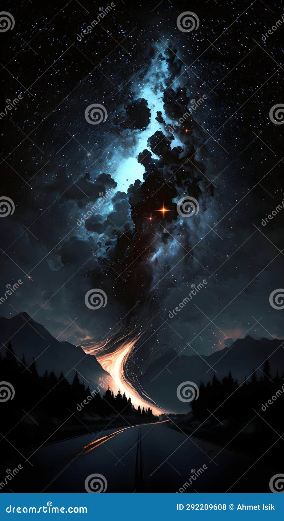 Burning Earth Galaxy stock illustration. Illustration of darkness ...