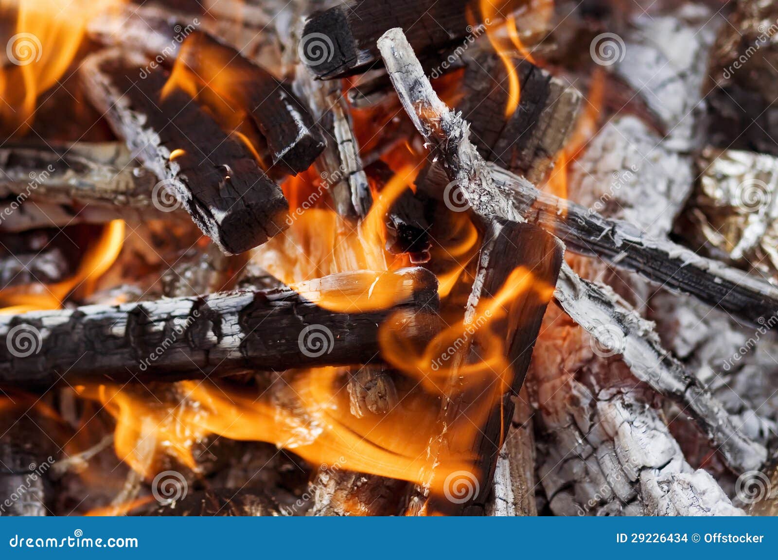 Burning embers stock photo. Image of carbon, fire, bonfire - 29226434