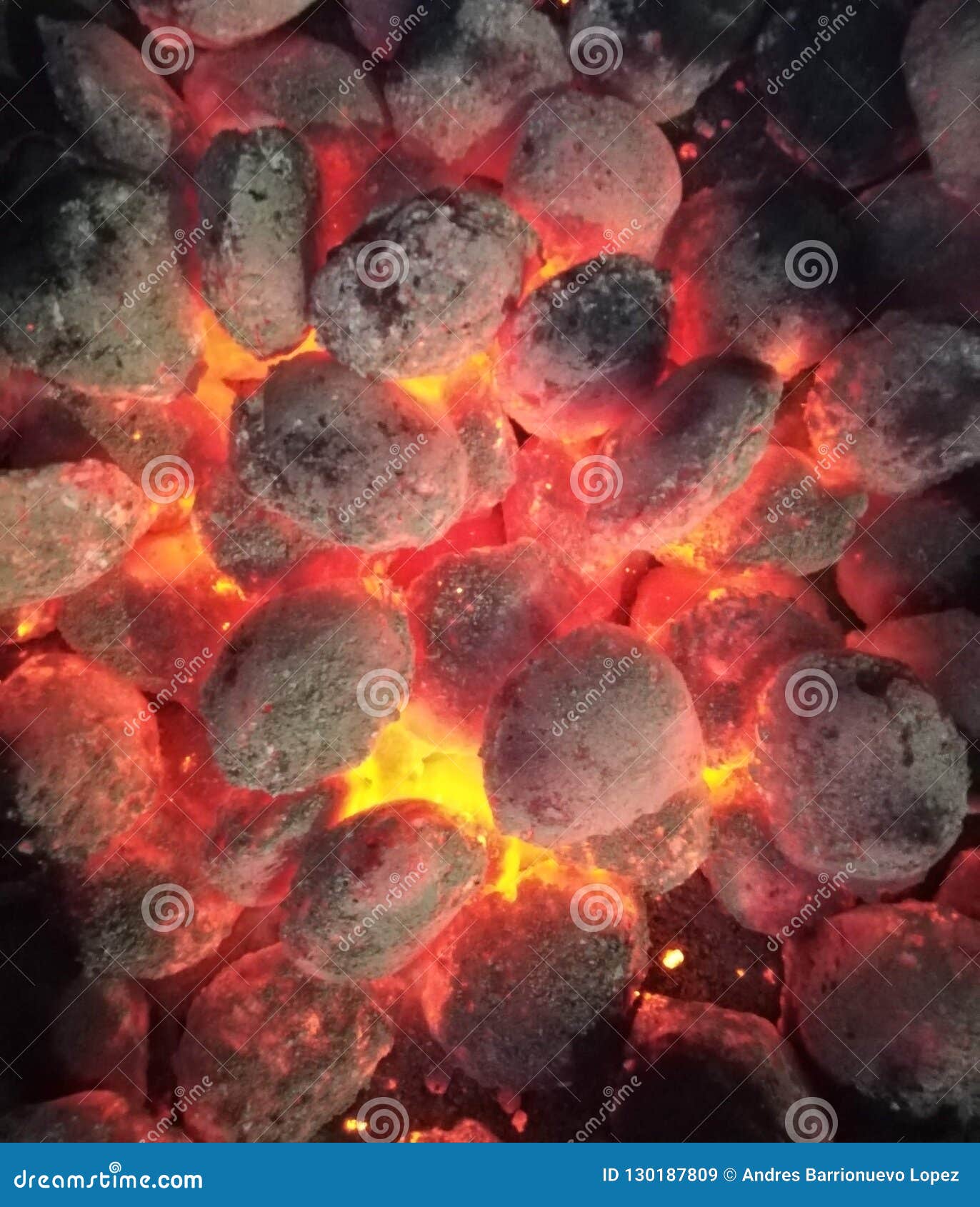 Burning embers stock image. Image of coal, coals, embers - 130187809