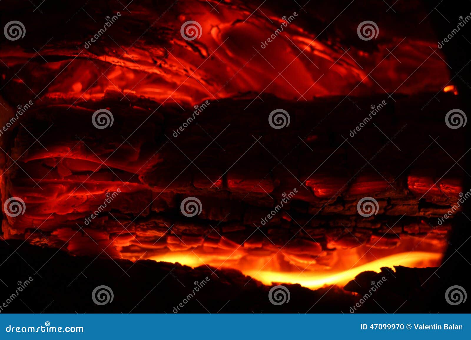 Burning embers in the dark stock photo. Image of color - 47099970