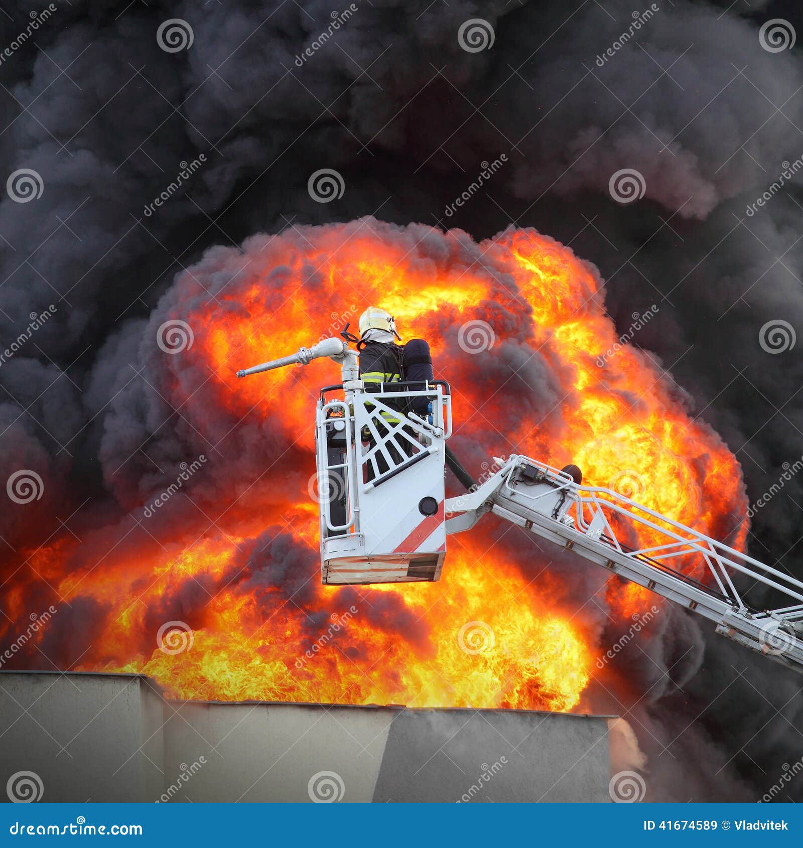 Burning factory. stock image. Image of industrial, burn - 41674589