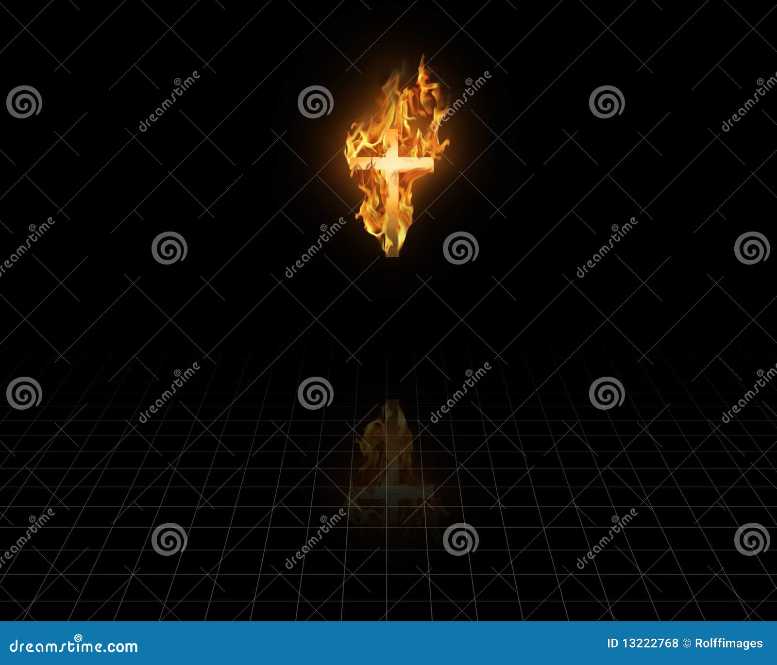 Burning Faith stock illustration. Illustration of engulfed - 13222768
