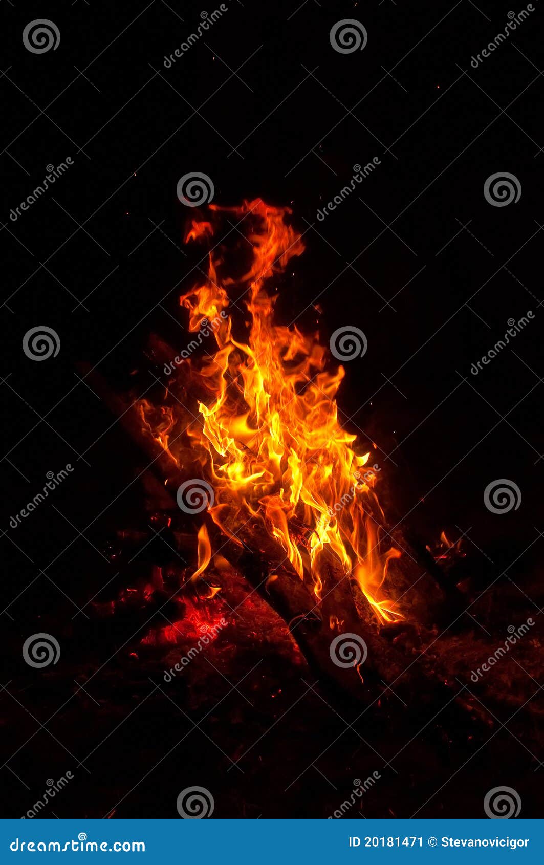 Burning Fire stock image. Image of abstract, dangerous - 20181471
