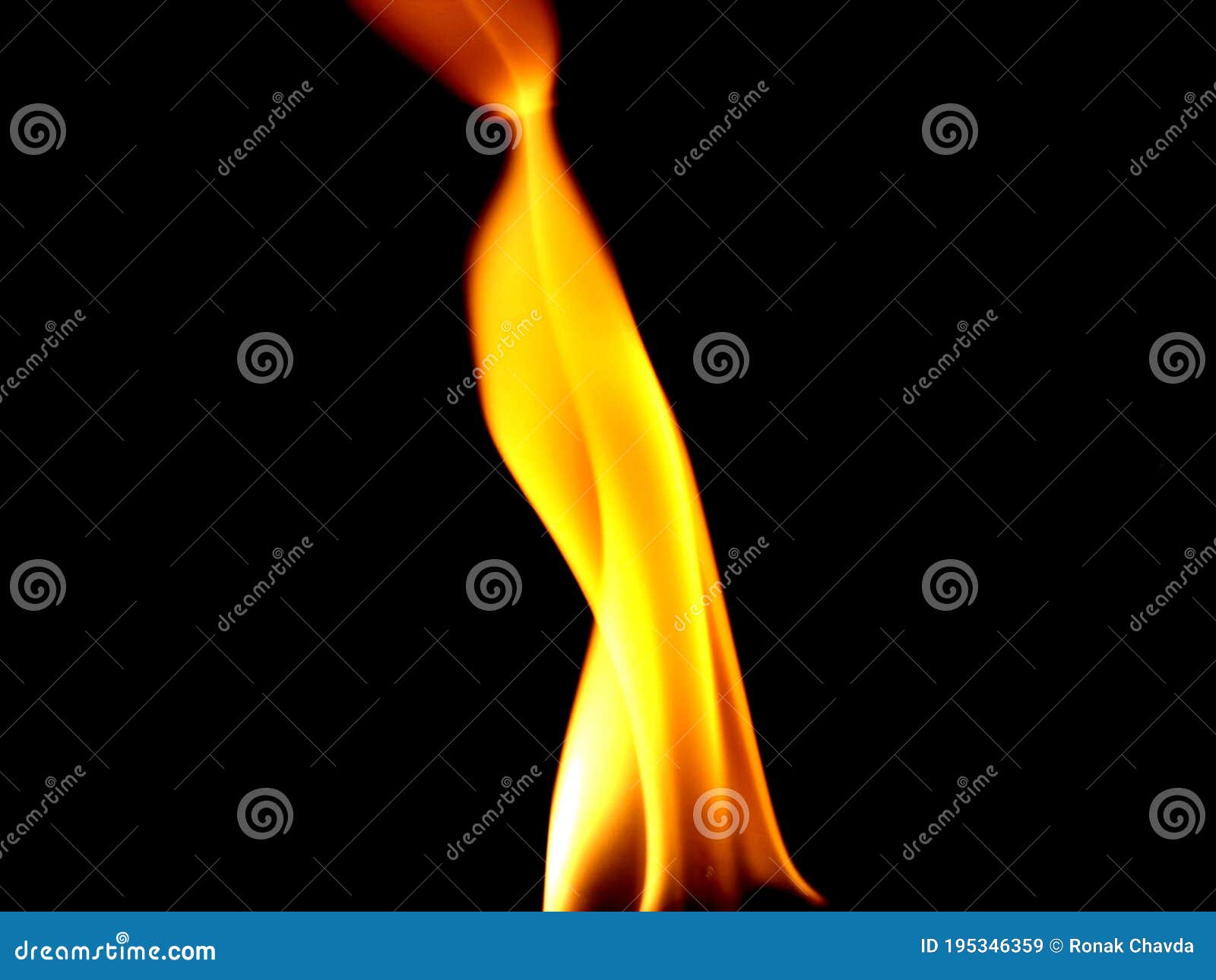 Burning Fire Abstract Image in the Darkness of Night. Object Includes ...