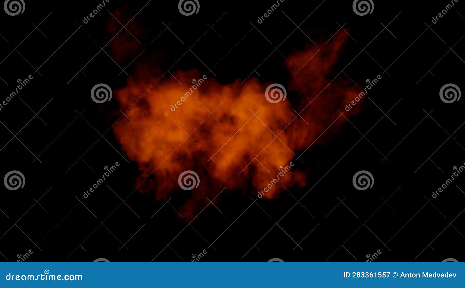 Burning Fire Bang Infernal Effect, Isolated - Object 3D Rendering Stock ...