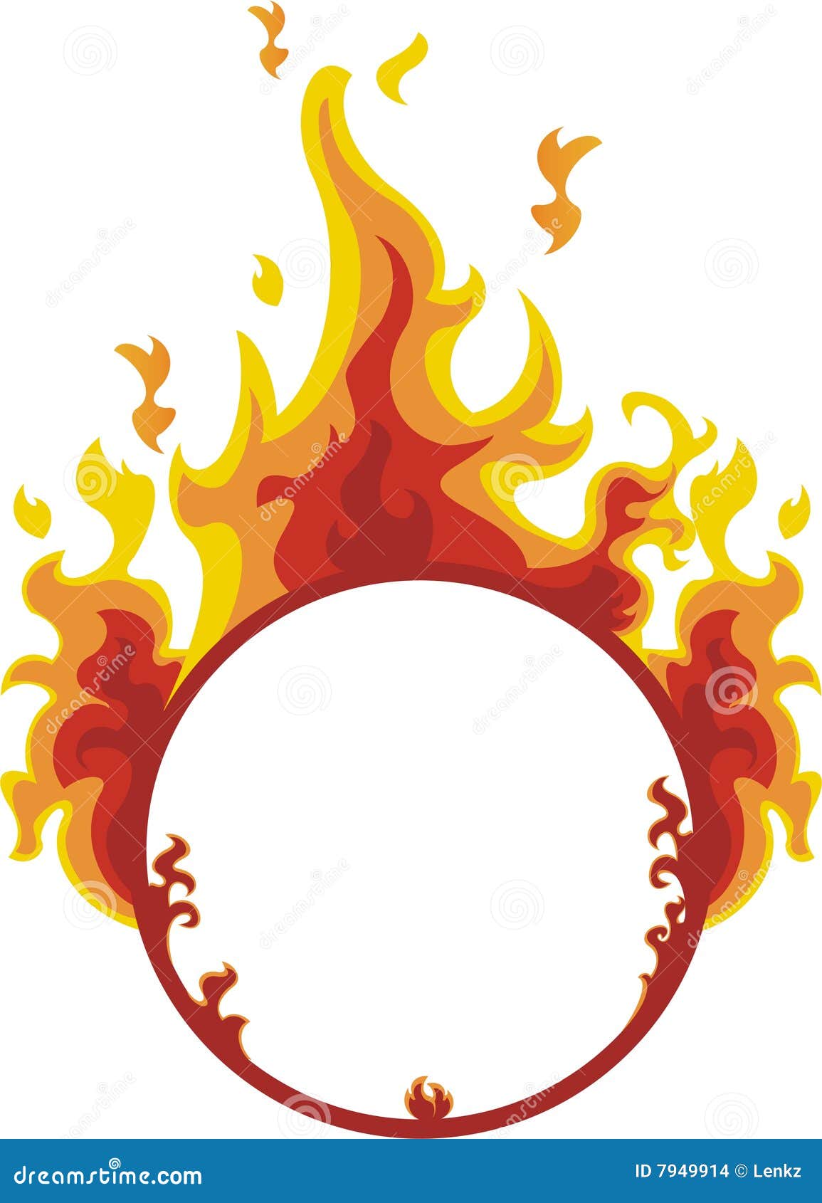 Burning fire banner stock vector. Illustration of conceptual - 7949914