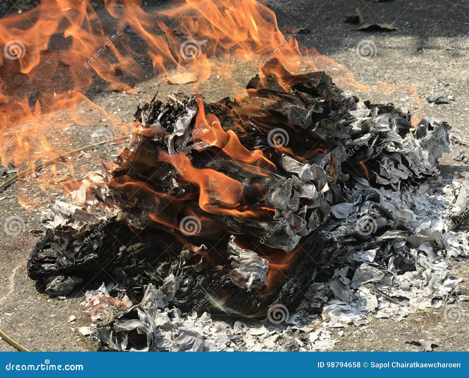 Burning stock photo. Image of pattern, charcoal, burnt - 98794658