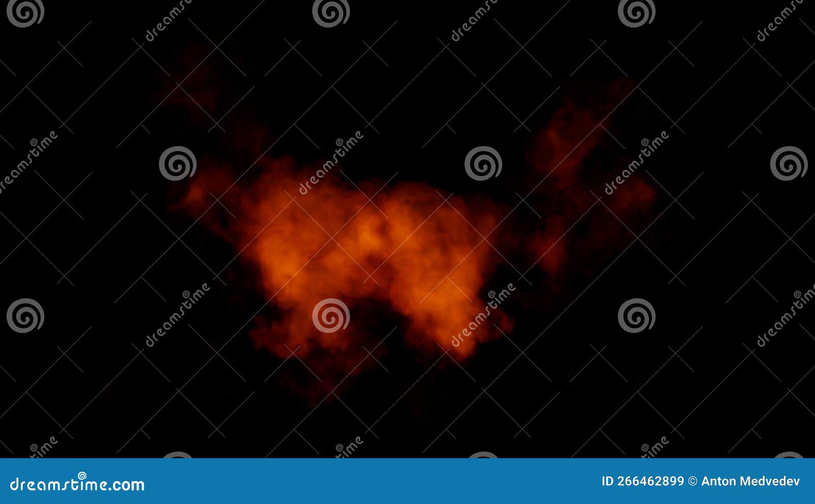Burning Fire Burst Infernal Effect, Isolated - Object 3D Rendering ...
