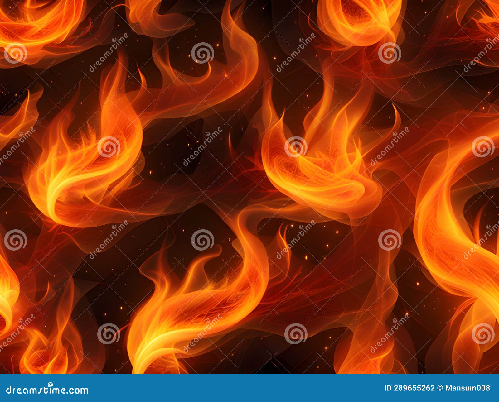 Burning Fire Flames, Abstract Background, Ai Generated Stock ...