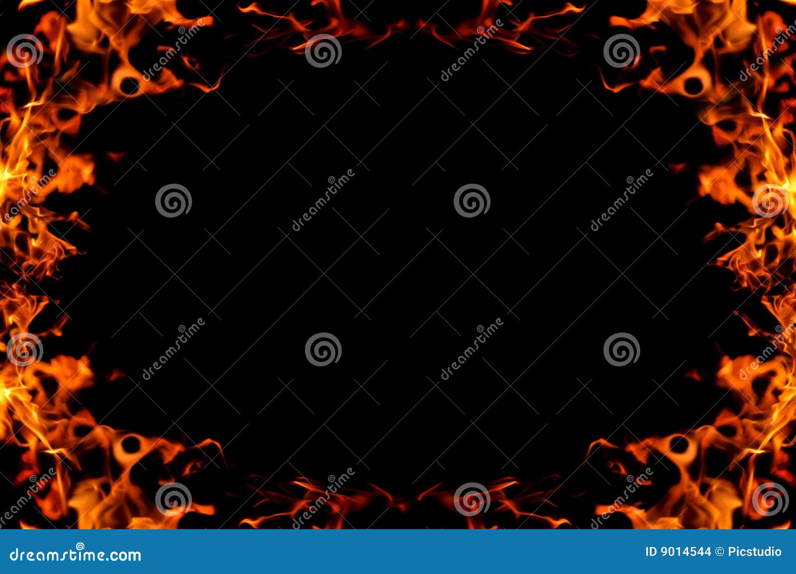 Burning fire frame stock photo. Image of wallpaper, fire - 9014544